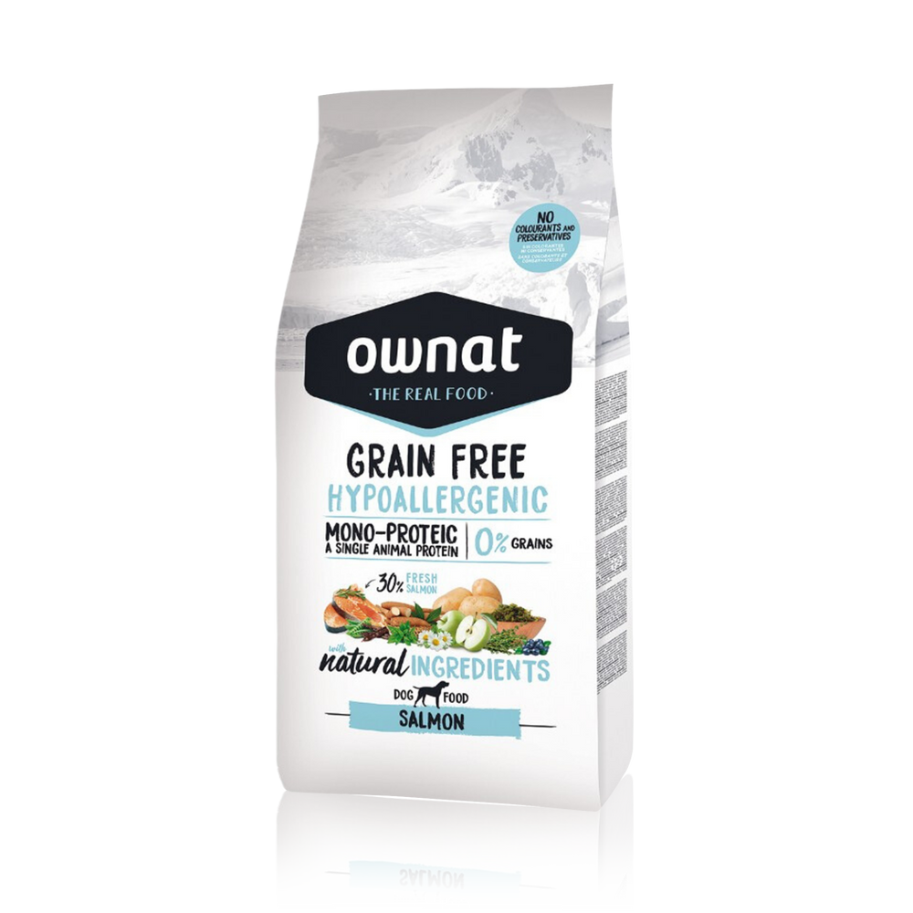 OWNAT PRIME Grain Free HYPOALLERGENIC SALMON – Nourrir comme la nature